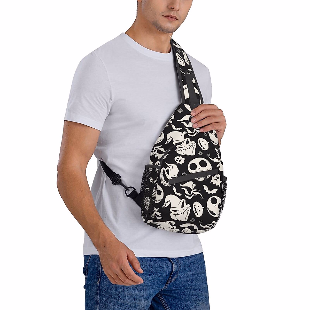 Lufcveq Crossbody Bags For Women/Men Skull Sling Bag Outdoor Casual Fashion Chest Bags