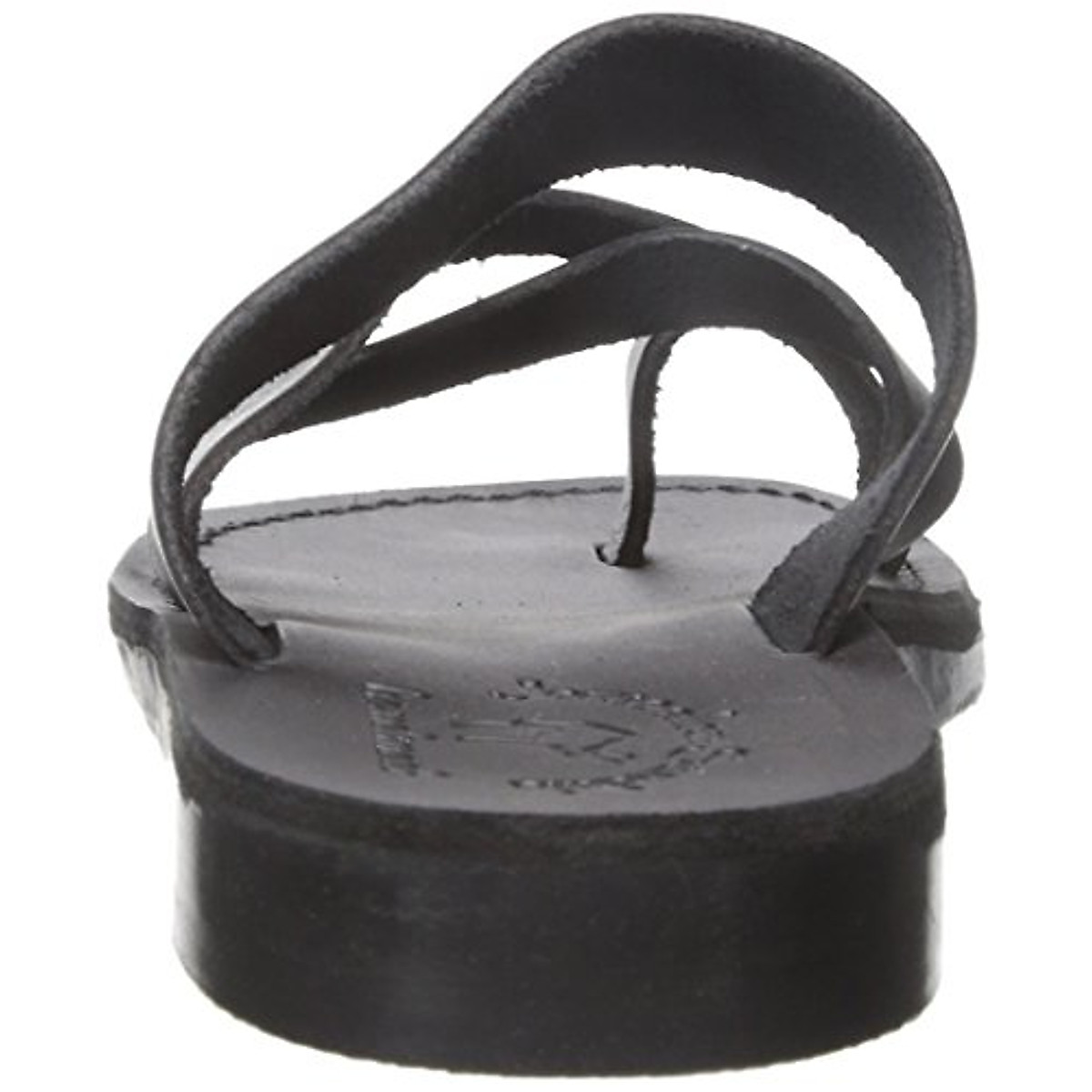 The Good Shepherd - Leather Toe Loop Sandal - Black