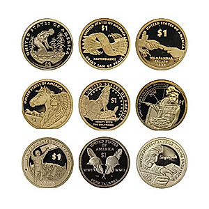 2009 S -2017 Native American Sacagawea Proof Dollar Run 9 Coin Set Gen Deep Cameo