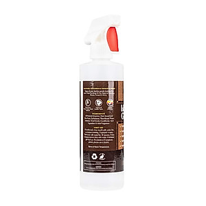 Amazing Leather Cleaner/Conditioner/Deodorizer | Powerful, Natural Enzyme Cleaner | USA Made | Great for Leather & Vinyl, Furniture, Boots, Purses, Clothing & More Removes Stains Spray & Wipe (16oz)