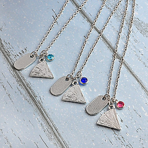 Best Friend Pizza Pendant Necklace with Crystal Charm BFF Friendship Necklace Set for Friends Gift Unisex