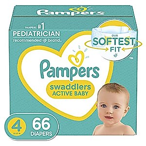 Pampers Swaddlers Active Baby Diaper Size 4 66 Count