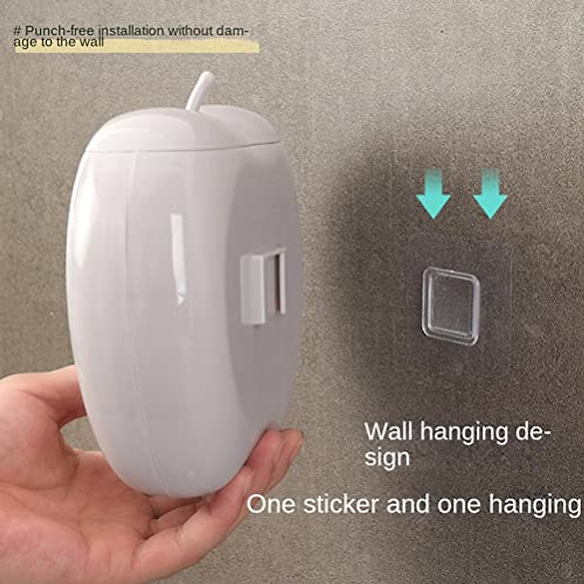 XiFor Disposable Clingfilm Storage Box, Plastic Bag Container and Dispenser for Grocery Bags, Shower Cap Organizer Wall Mounted Rack Trash Bag for Kitchen and Bathroom