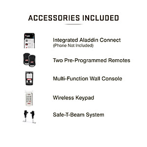 Genie QuietLift Connect – WiFi Smart Garage Door Opener with Added Wireless Keypad, ¾ HPC Smart Belt Drive – Compatible with Alexa and Google Assistant, Model 3053-TKV