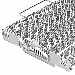 Maze Smoker Tray, BBQ smoker not Easy to be Deformed, Grill Meat Smoker Tray for Hot or Cold Meat, Cheese, Fish and Pork Smoking