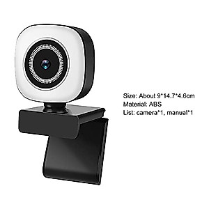 WskLinft Computer Camera Removable Privacy Cover Plug and Play Simple Practical Clear Web Camera for Video Conference