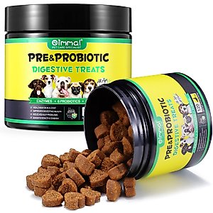 Probiotics for Dogs with Prebiotics and Digestive Enzymes, Dog Probiotics Chews Omega-3 & 6, Vitamin, Improve Digestion, Immunity, Reduce Diarrhea, Gas