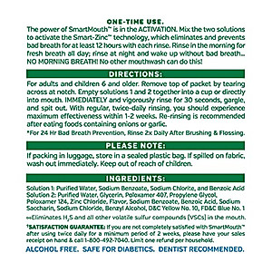 SmartMouth Original Activated Mouthwash Single Packs & Premium Zinc Ion Toothpaste