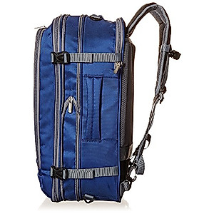 Amazon Basics Carry-On Travel Backpack - Navy Blue