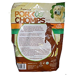 Pork Chomps Roasted Pork Skin Dog Chews, Ear Shapes, 10 Count