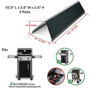 Uniflasy 69785 18 Inch Grill Burner 7635 15.3 Inch Flavorizer Bars 69866 18 Inch Grill Warming Rack 7637 17.5 Inch Grill Cooking Grates for Weber