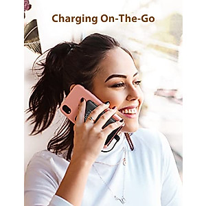 TG90° Portable Charger 6000mah External Battery Packs, Ultra Slim Power Bank with Built-in Cables Portable Phone Charger, USB C Portable Battery Charger Compatible with iPhone Android Cell Phones