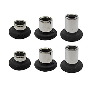 Gxcdizx Black 6 in 1 Elite Series 2 Metal Mod Swap Thumbsticks Joysticks, Magnetic Analog Stick Grips Replacement for Xbox One Elite Controller Series 2