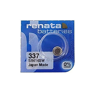 Renata Batteries 337(SR416SW) Button Cell Watch Battery (5 Pack)