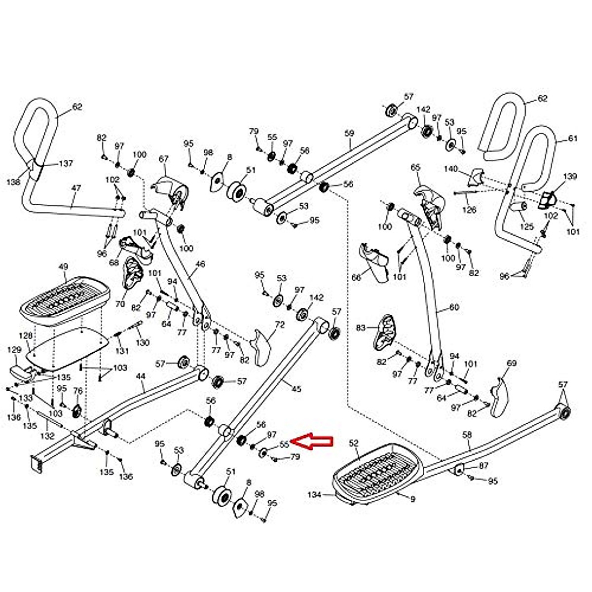 Icon Health & Fitness, Inc. Small Axle Cover 379978 Works with FreeMotion ProForm NordicTrack Elliptical
