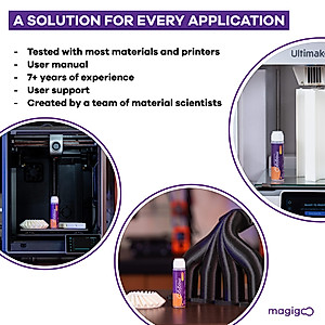 Magigoo - MPA2019 3D Printer Adhesive Glue - Long-Lasting and Reduces Warping for Nylon Filaments on Flex Plate, Glass, PEI, Buildtak & Kapton - 3D Printing Accessories, Supplies, and Materials (50mL)