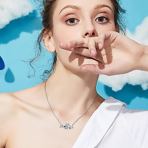 JUSTKIDSTOY Koala Necklace 925 Sterling Silver Cute Animal Koala Bear Jewelry Koala Gifts for Women Animal Lovers