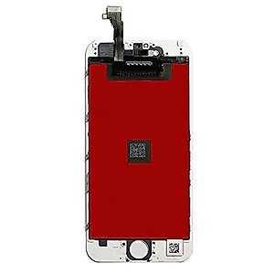 for iPhone 6 Plus 5.5 Inch LCD Digitizer Display Touch Screen Replacement Full Complete Front Glass Frame Assembly with Repair Tools Kit Model: A1522 A1524 A1593 in White