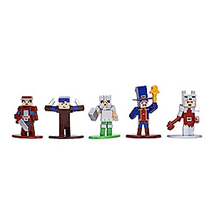 Jada Toys Minecraft Dungeons Nano Metalfigs 1.65" Die-cast Collectible Figures 20-Pack Wave 4, Toys for Kids and Adults Silver