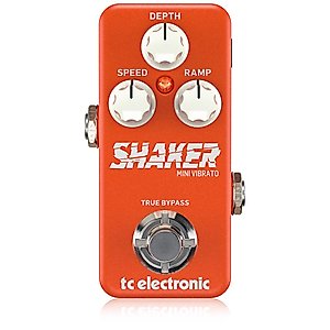 TC Electronic SHAKER MINI VIBRATO Ultra-Compact Vibrato Pedal with Built-In TonePrint Technology