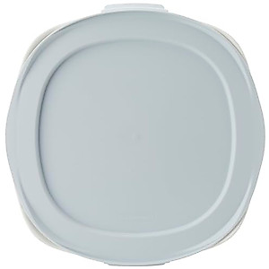 Rubbermaid Glass Baking Dish for Oven, Casserole Dish Bakeware, DuraLite 1.75-Quart, White (with Lid)