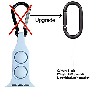 Compatible for Apple Watch Band-Replaceable Apple Watch Keychain,Necklace Pendant,Fob,Clip On,Carabiner,Pocket Watch Case,Lanyard,Arm,Nurse Watch Band