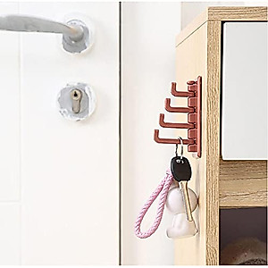 8pcs Colorful Rotating Sticky Wall Hooks for Kitchen Bathroom Wall,Adhesive Hook Hanger for Keys Towels Clothes Bags with 4 Color