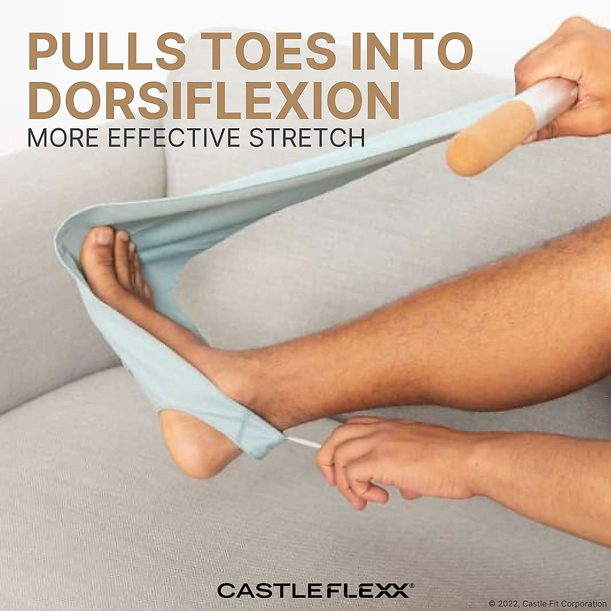 CastleFlexx | Aqua, Large | Mobility and Full Body Strengthening Device | Functional Stretching Fitness Tool For Workout