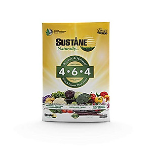 Sustane 46420lb Fertilizer, 20 lb, Brown