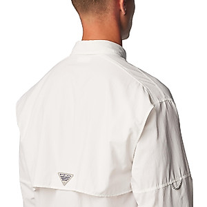 Columbia Men's Bahama II Long Sleeve Shirt, White, Medium