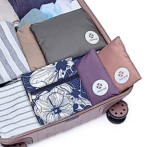 For Spirit Airlines Personal Item Bag 18x14x8 Foldable Travel Duffel Bag Tote Carry on Luggage Duffle Overnight for Women and Men (with Shoulder Strap))