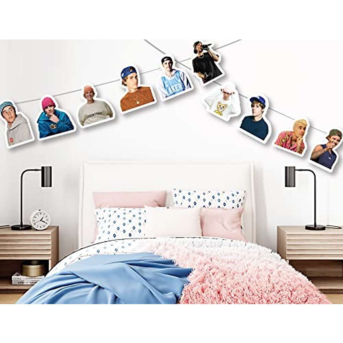 Pop Music Party Banner Decoration (10 foot) for Justin Bedroom Decor, Birthday Parties, Showers, Concerts, Coworker Gift, or Wall Decor