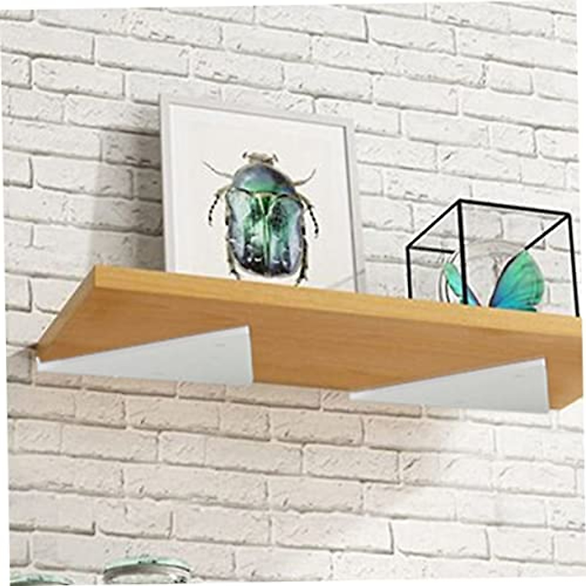 Levemolo Partition Support Frame Table Shelf Brackets Heavy Duty Shelf Brackets Wall Hanger Hooks Plant Holder Wall Mounted Shelf Brackets Clothes Hanging Rack Stand White Stainless Steel