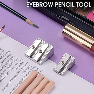 OFiSEXPT 4pcs Colored Pencil Sharpener, Manual Pencil Sharpener Dual Holes, for Kids Adults Students School Class Home Office