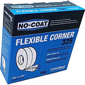 Grabber 318111 Flexible No Coat Drywall Corner Tape, 100' L X 3-1/4" W