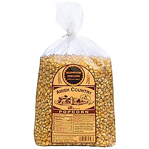 Amish Country Popcorn | 6 lb Bag | Mushroom Popcorn Kernels | Old Fashioned, Non-GMO and Gluten Free (Mushroom - 6 lb Bag)