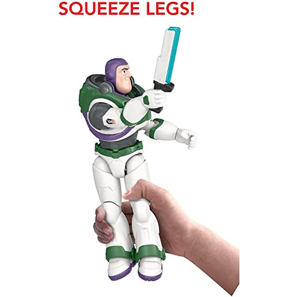 Mattel Lightyear Toys, Talking Buzz Lightyear 12 Inch Action Figure with Motion, Light and Sound, Laser Blade Action