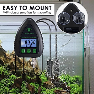5-in-1 WiFi pH Monitor, Water Quality Tester, pH/S.G/TDS/Salt/Temperature 24/7 Online Hydroponic Monitoring WiFi Tester with Data Logging and Alarm for Aquarium Fish Pond Saltwater Pool