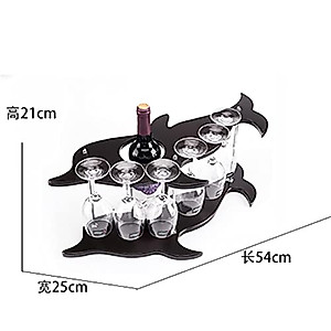 YFQHDD Wine Glass Rack Solid Wood Wine Rack Wine Bottle Rack European Home Furnishings