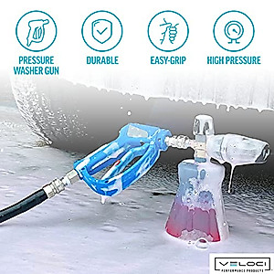 MTM Hydro Acqualine SGS35 Pressure Washer Car Wash Sprayer Gun with Stainless Steel Quick Connect Fittings and Live Swivel, High Pressure 4000 PSI Power Washer Car Washing Detailing