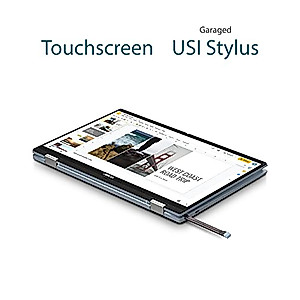 ASUS Chromebook Flip CX5, 14" Touchscreen FHD Display, Intel Core i7-1160G7 Processor, 512GB PCIe SSD, 16GB RAM, Garaged USI Stylus, Backlit KB, Wi-Fi 6, Chrome OS, Aluminum, CX5400FMA-DN762T-S