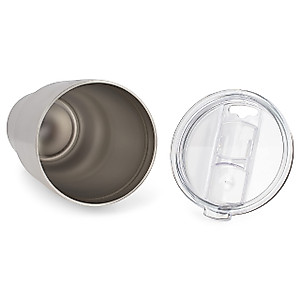 Elanze Designs The Captain Black Anchor 30 ounce Stainless Steel Travel Tumbler Mug