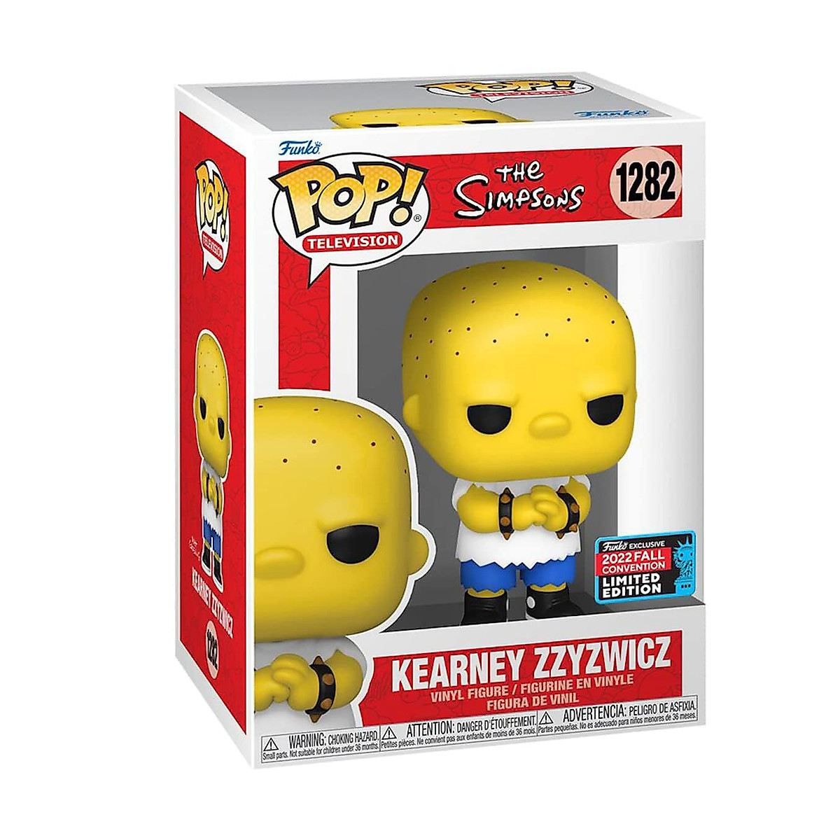 Funko Pop! The Simpsons Kearney Zzyzwicz NYCC 2022 Exclusive Bundle with Pop Protector
