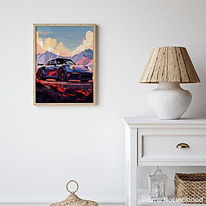 Inspirational Wall Art Co. - Stylish | 2023 Porsche 911 - Car Posters for Boys Room - Car Wall Decor - Car Room Decor - Car Posters for Men | 11x14 Inches Unframed