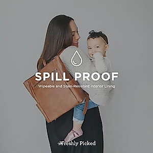 Freshly Picked Mini Minimal Diaper Bag Backpack, Amber