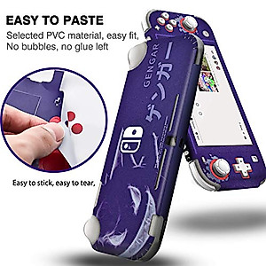 DLseego Switch Lite Skin Cute Pattern Full Wrap Skin Protective Film Sticker Design for Switch Lite