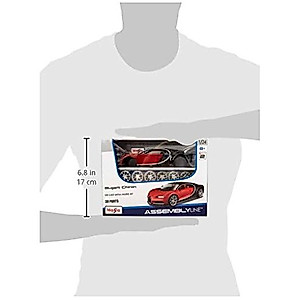 Maisto 1:24 Assembly Line Bugatti Chiron - Red/Black