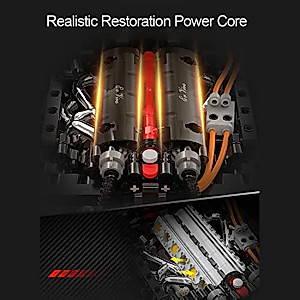 JOMIOD CADA C61505 Technic Sports Car Building Kit, 4739 Pieces Supercar Model Building Blocks, Race Car Technique Car Collectable Model, MOC Racing Car Kit