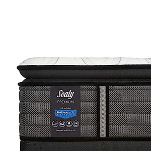 Sealy Response Premium 14-Inch Cushion Firm Euro Pillow Top Mattress, California King, Made in USA, 10 Year Warranty