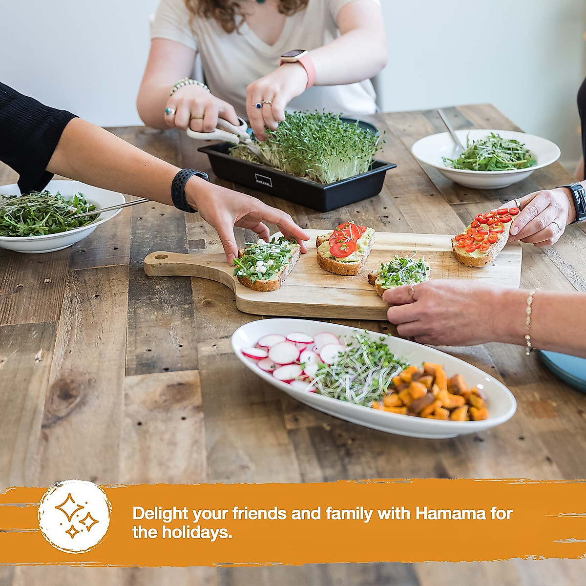 Powerhouse Veggies Refill for Hamama Home Microgreens Growing Kit - Grow Fresh Micro Greens Indoors Every Week, Just Add Water - Superfoods Microgreens Seeds - Grow Superfood Veggies and Supergeens